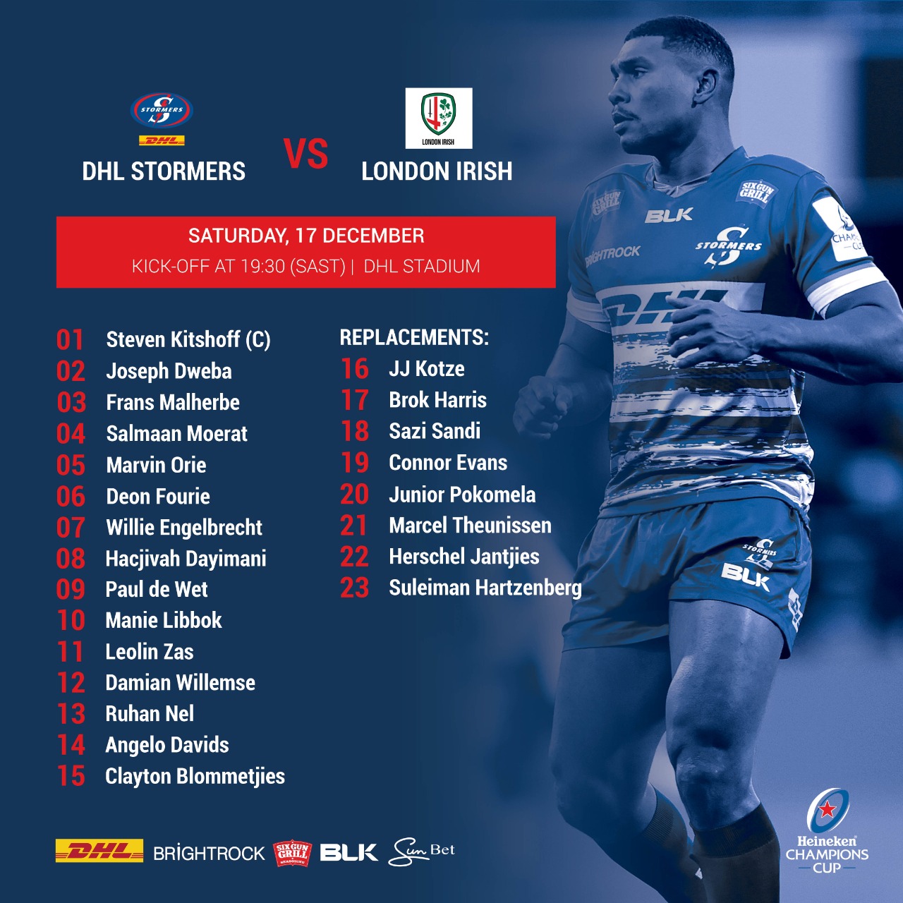 Bok boost for DHL Stormers | The Official Website for the DHL Stormers