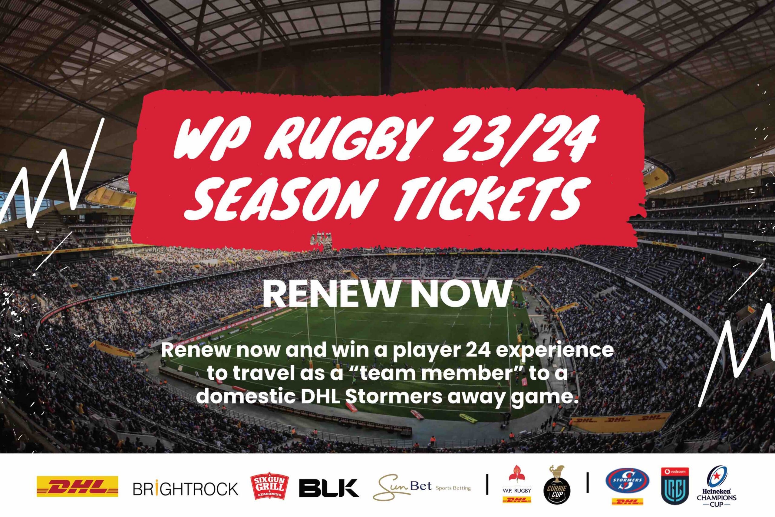 WP Rugby season ticket renewal information 2023/2024 | The Official Website for the DHL Stormers