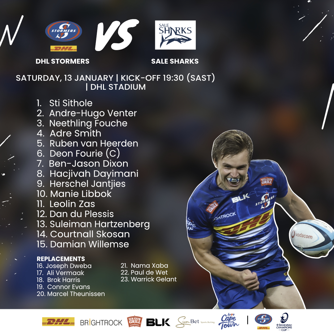 Backline shuffle for DHL Stormers | The Official Website for the DHL ...