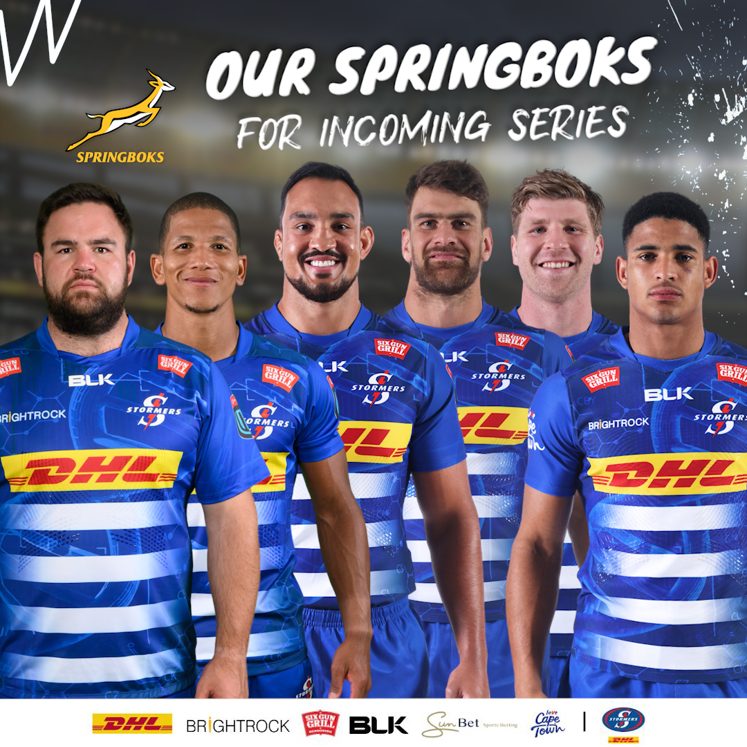 Six DHL Stormers in Bok squad for Incoming Series | The Official Website for the DHL Stormers
