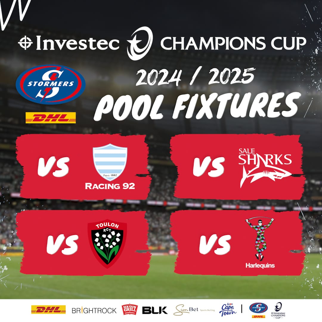 DHL Stormers' Investec Champions Cup challenge set | The Official ...